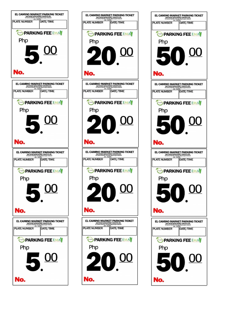 Sample Ticket Layout | PDF