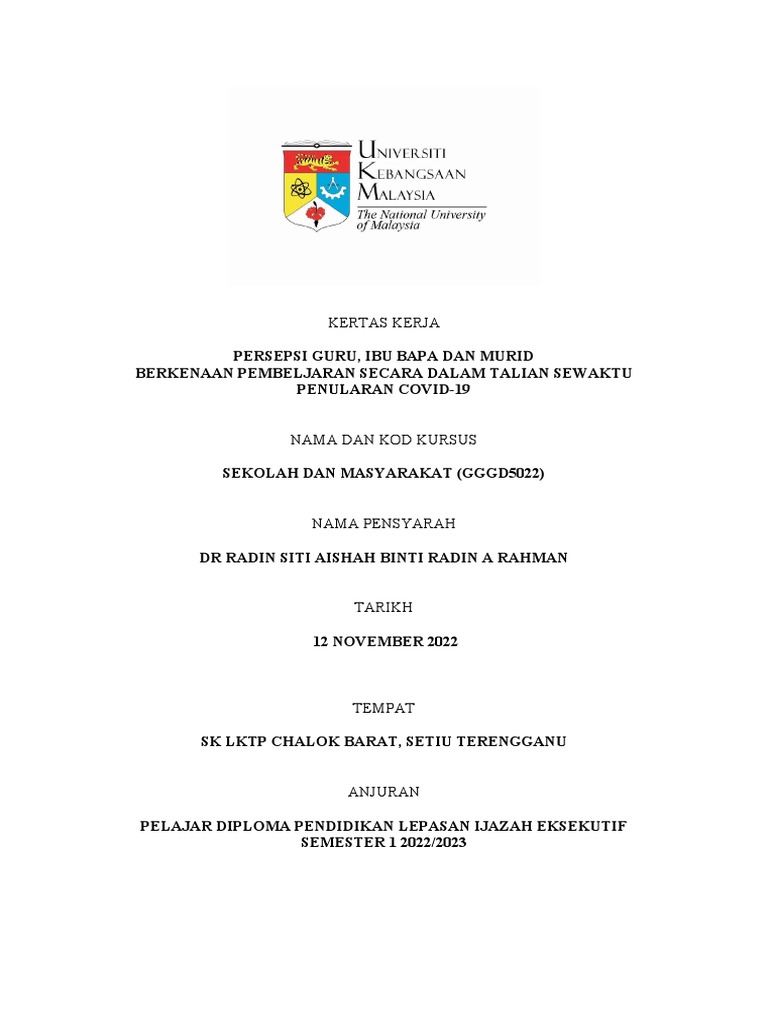 Contoh Proposal Mini Projek | PDF