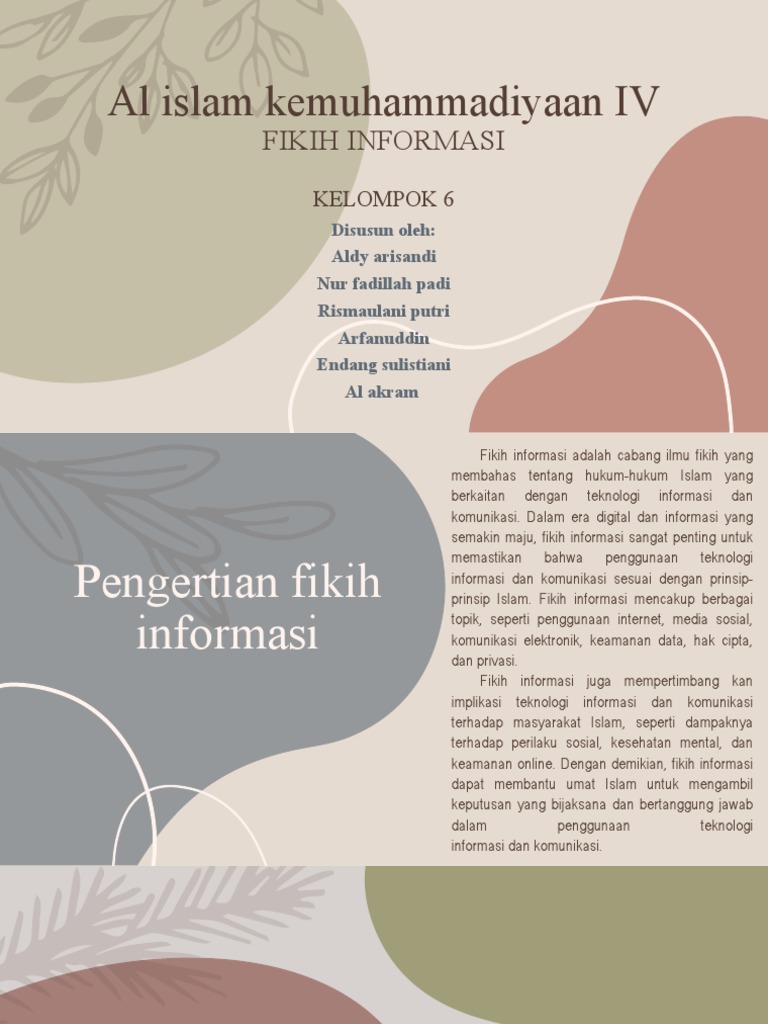 KLMPK 6 Aik Iv - Fikih Informasi | PDF