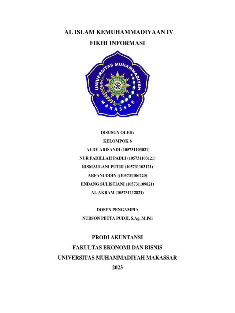 Makalah KLMPK 6 Aik Iv - Fikih Informasi | PDF