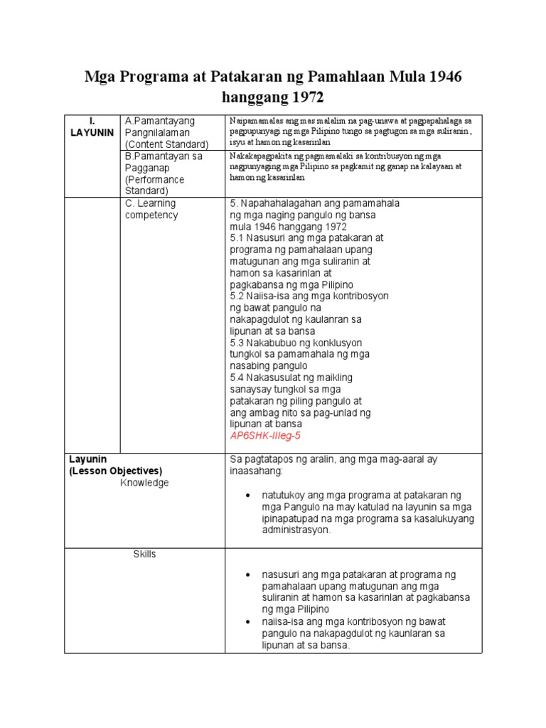 Mga-Programa-at-Patakaran-ng-Pamahlaanv.2 | PDF