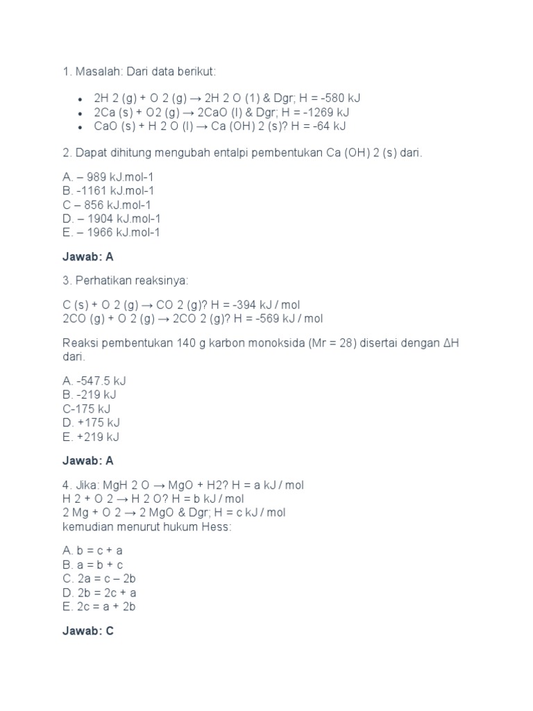 Soal US Kimia Blikomang - Com Part 2 | PDF