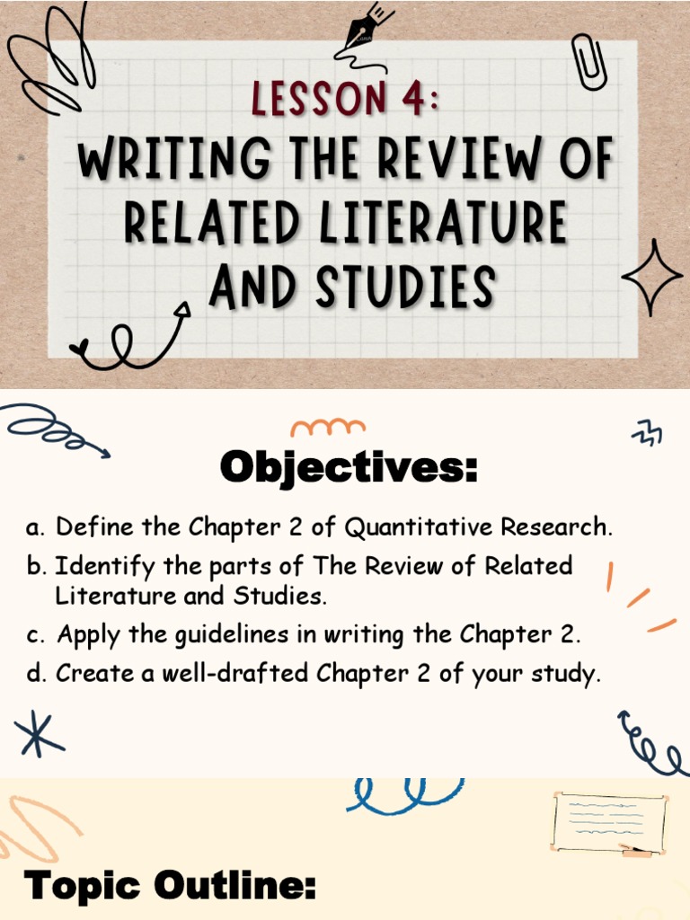 CHS2 - L4 - Review of Related Literature & Studies | PDF | Thesis ...