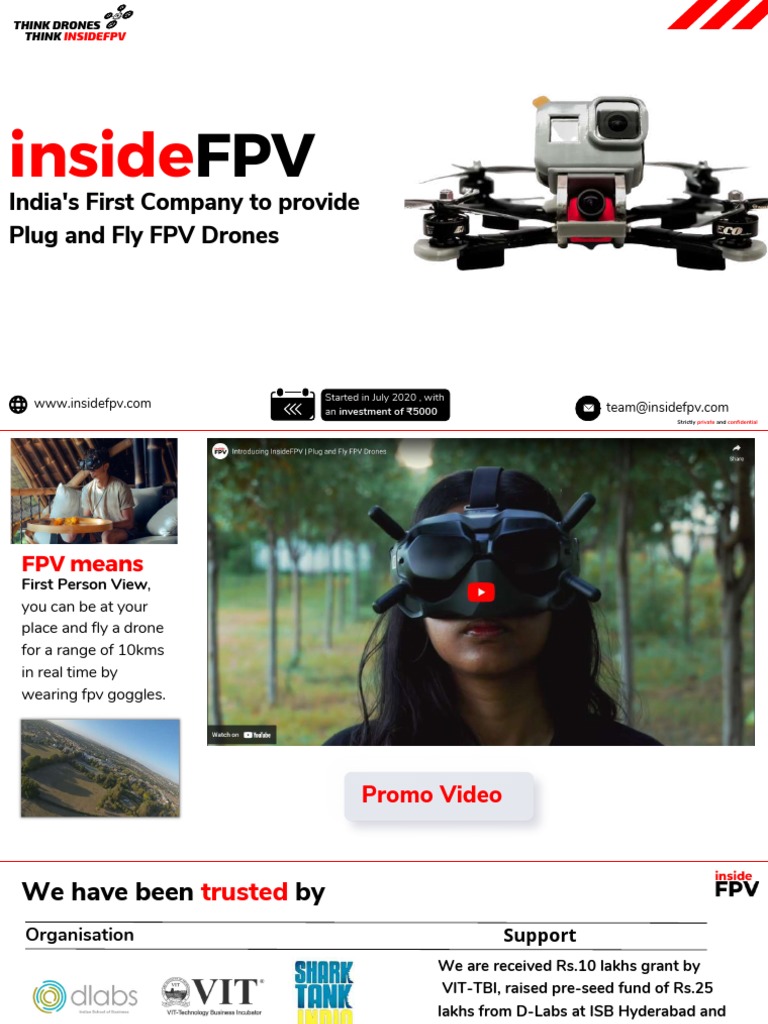 India's First Plug-and-Fly FPV Drones | PDF | Unmanned Aerial Vehicle