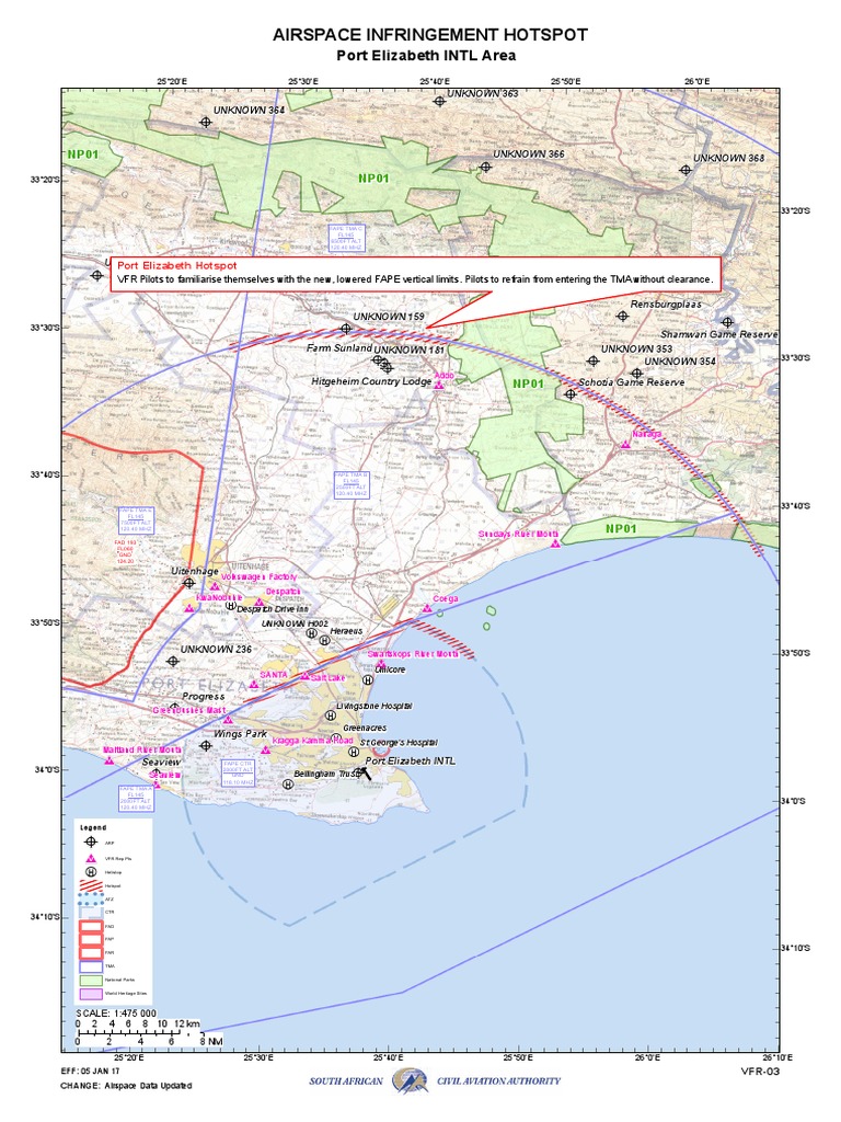 Airspace Infringement Hotspot 03 - Port Elizabeth Area 20180207 | PDF