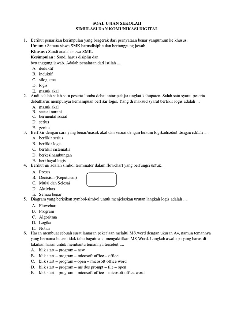 Soal US SKD | PDF