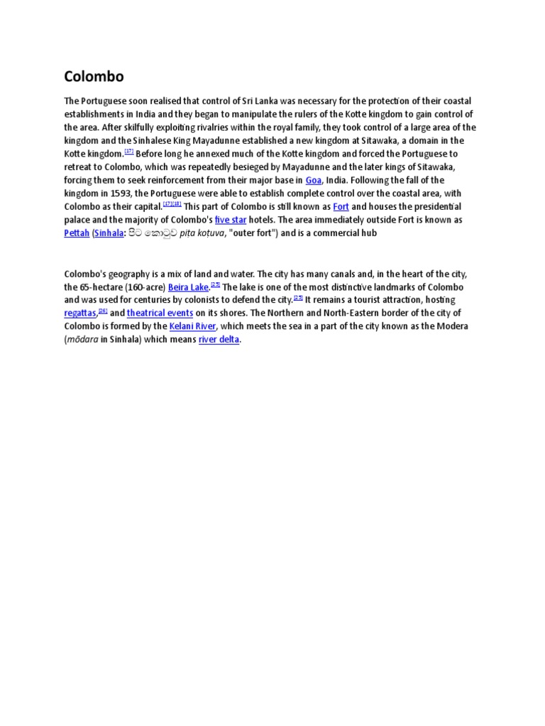 Colombo | PDF