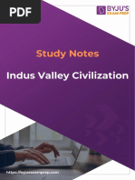 Indus Valley Civilisation - Study Notes | PDF