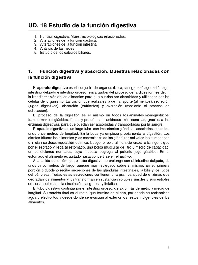 Ud. 18 Abi | PDF | Digestión | Sistema digestivo humano
