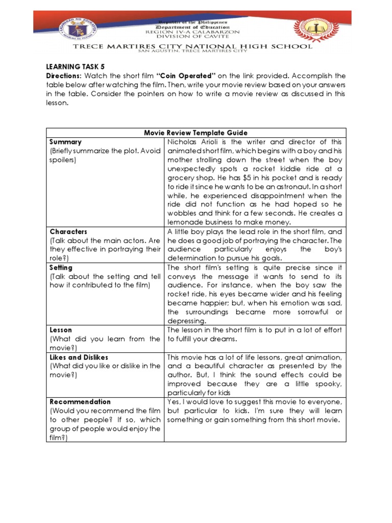 Learning Task 5 | PDF