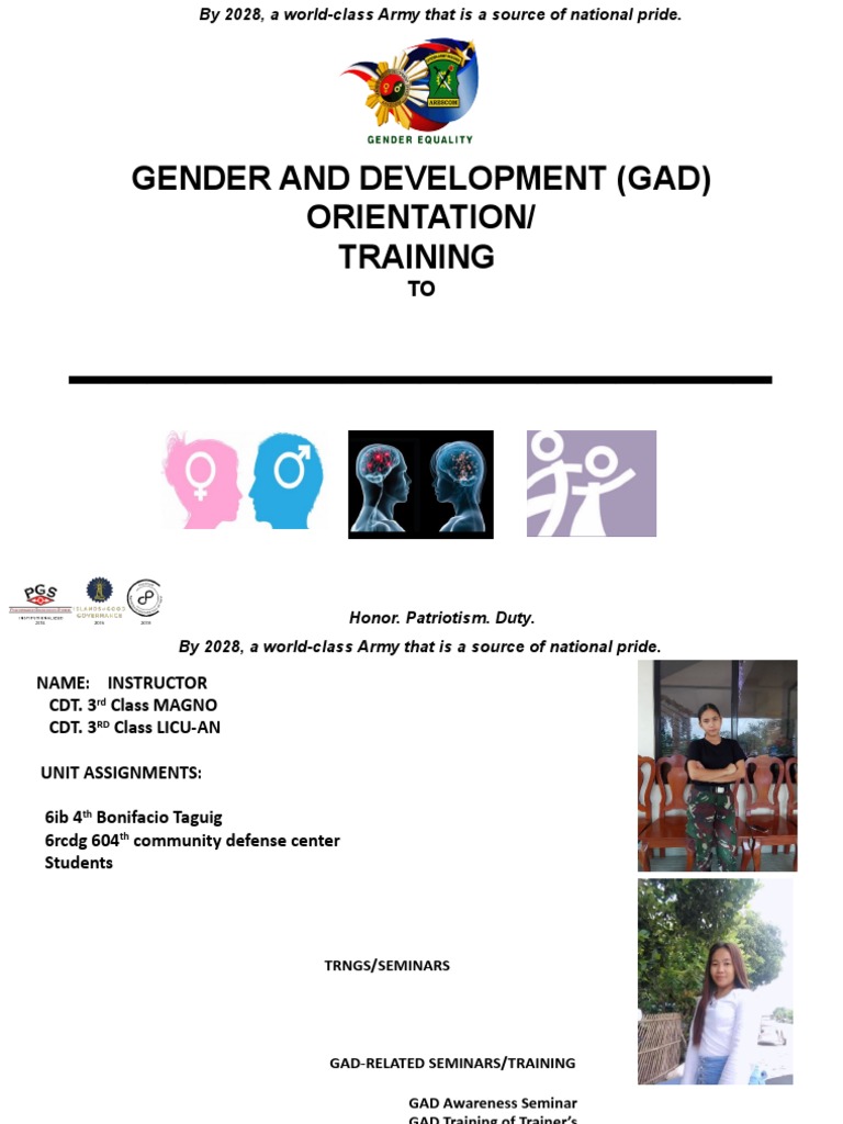 Gad Briefing Pdf