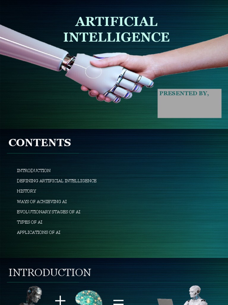 Artificial intelligence ppt | PDF