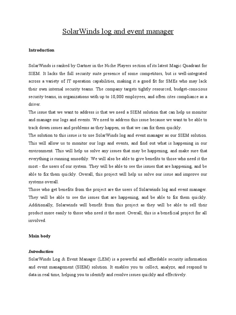 Solar Winds Pdf Vulnerability Computing Computer Security