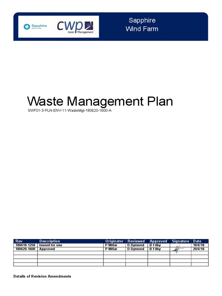 Basic Waste Management Plan | PDF | Waste | Waste Management