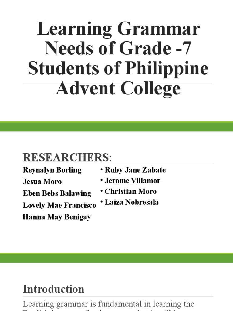 Case Study Presentation | PDF | Grammar | English Language