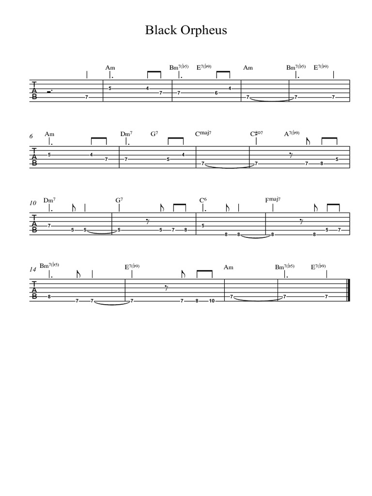 Black Orpheus - Full Score | PDF