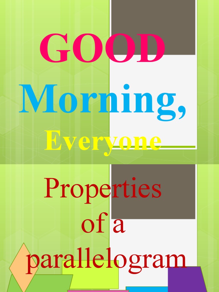 PARALLELOGRAM | PDF | Geometric Shapes | Euclidean Plane Geometry