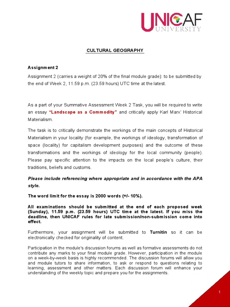 Assessment Week 2 | PDF