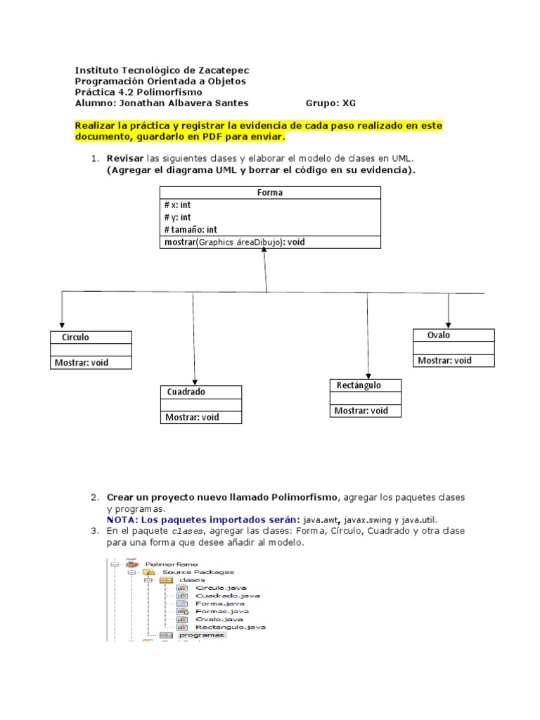 A4-1 Ejercicio de Tarea - 22090581 | PDF | Java (lenguaje de programación) | Ciencias de la ...