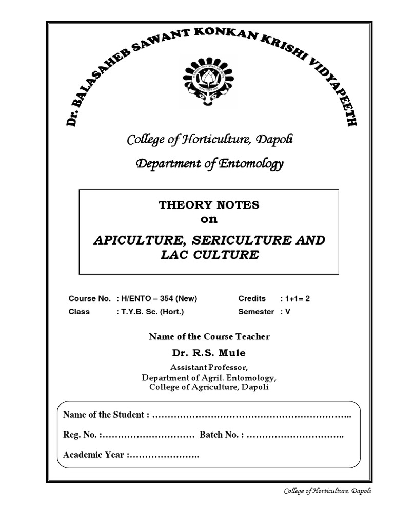 An Overview of Beneficial Insects and the Importance, History and Practices of Apiculture ...