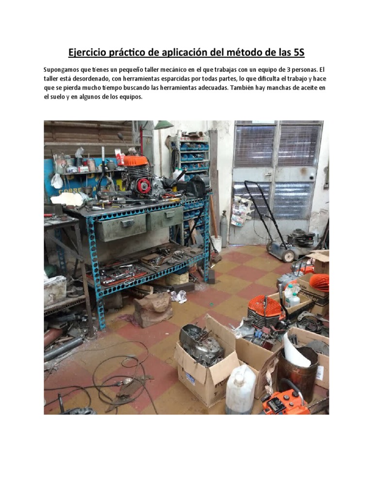 Ejercicio práctico de aplicación del método de las 5S (2) | PDF