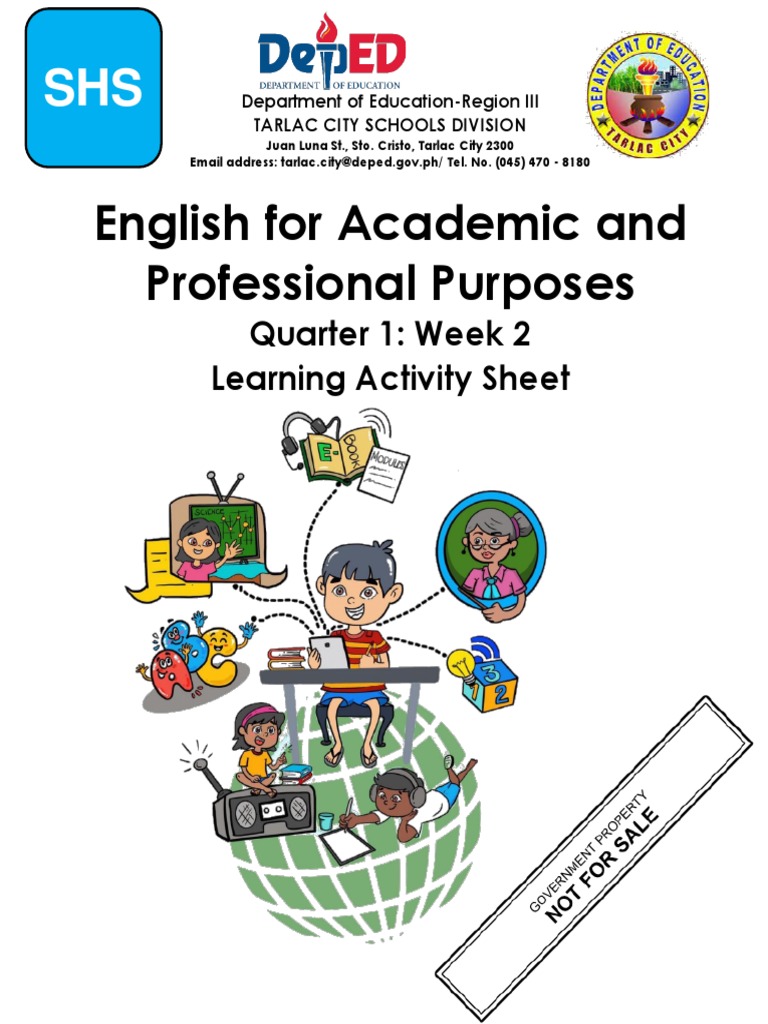 Week 2 Q1 Q3 EAPP Final Copy | PDF | Coral Reef