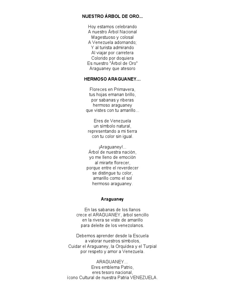 Poema Infantil del Araguaney | PDF