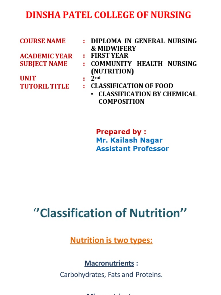 Classification of Food 1 | PDF