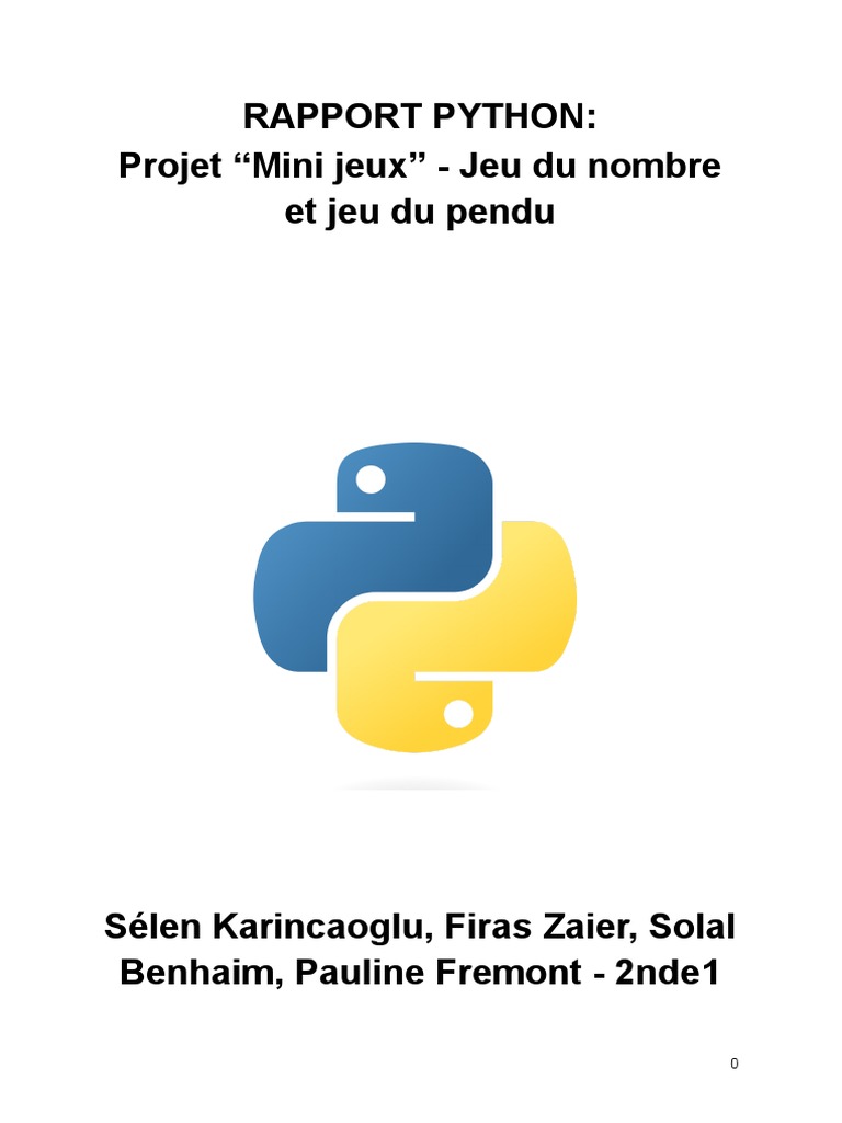 Rapport Python | PDF