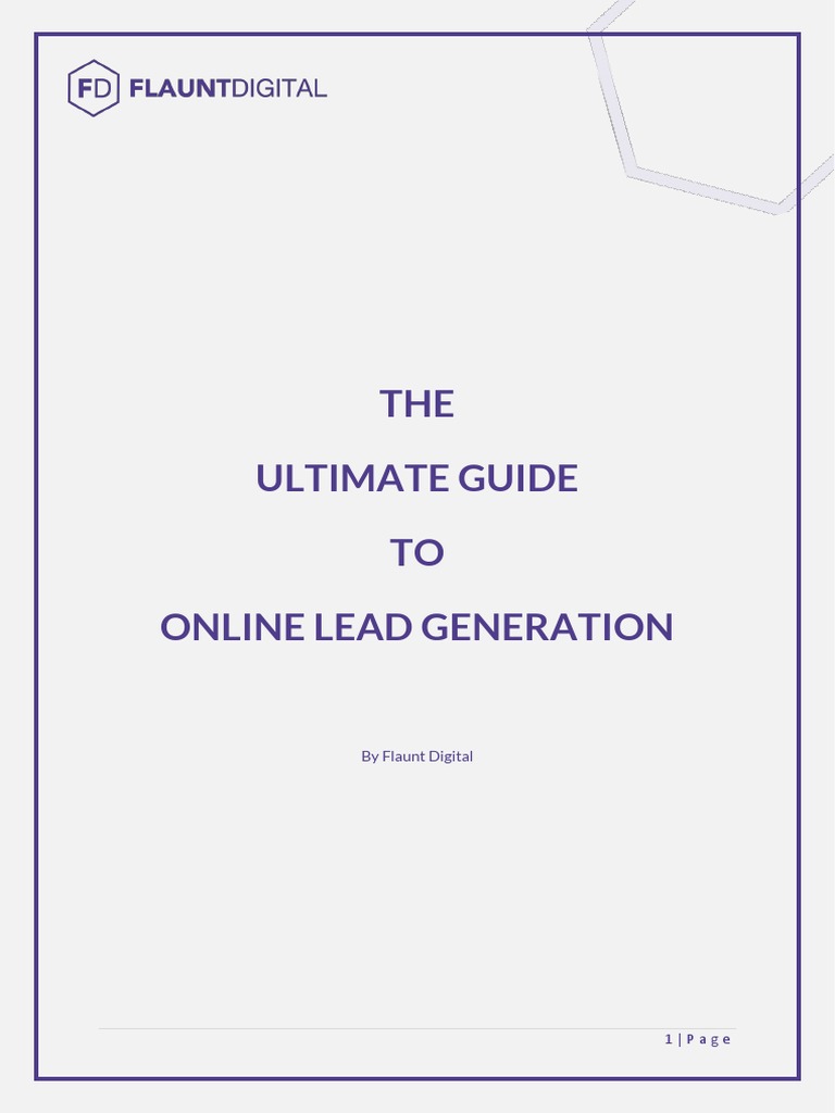 The Ultimate Guide To Online Lead Generation | PDF