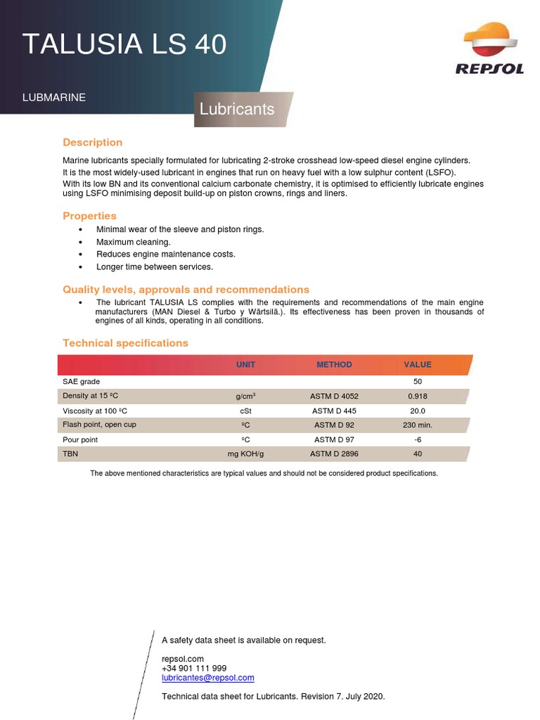 RP TALUSIA LS 40 EN tcm14-190401 | PDF