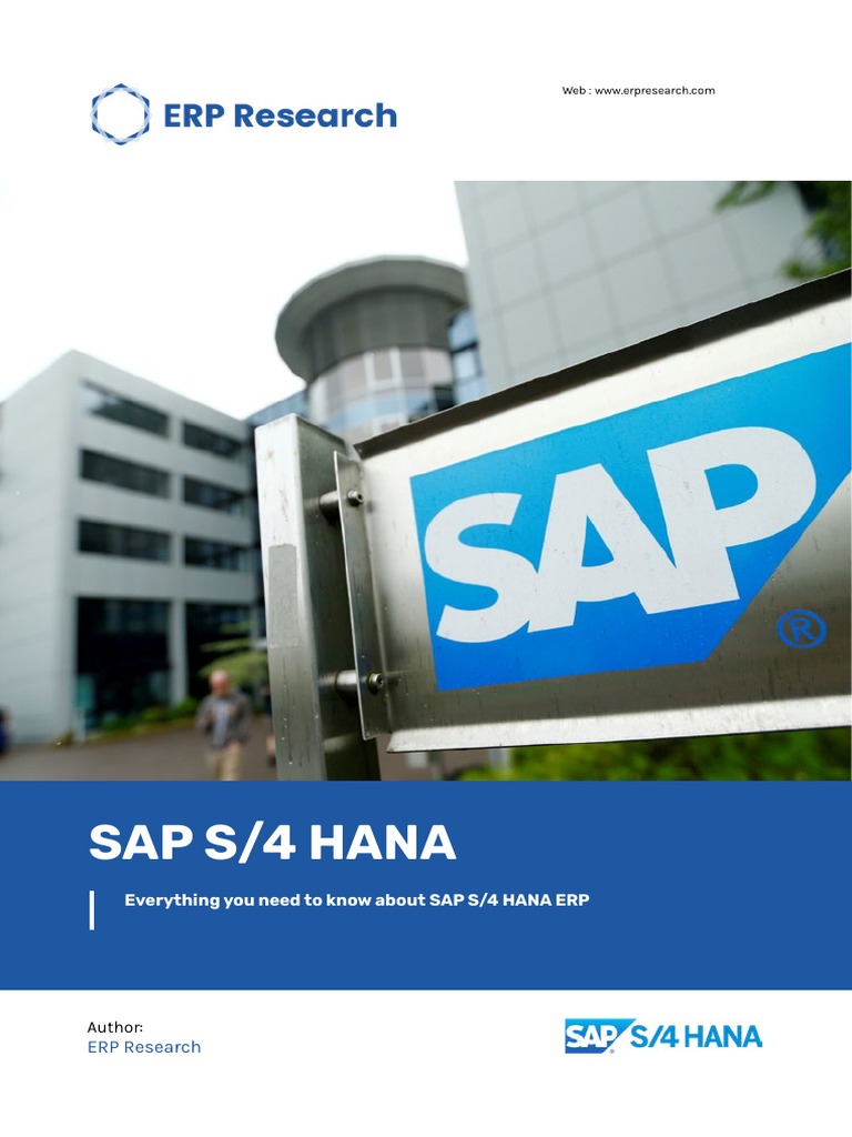 ERP Research Ebook SAP S4 Hana 1 | PDF | Enterprise Resource Planning | Cloud Computing