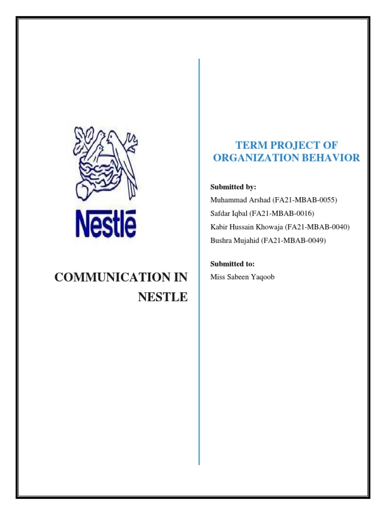 Nestlé's Communication Strategies and Slogan | PDF