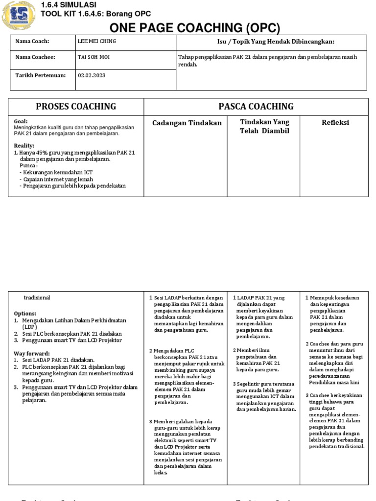 1.6.4 (6) - Borang OPC 2 | PDF