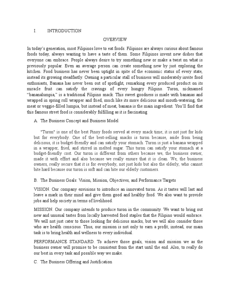 Business Plan in Epp | PDF | Sales