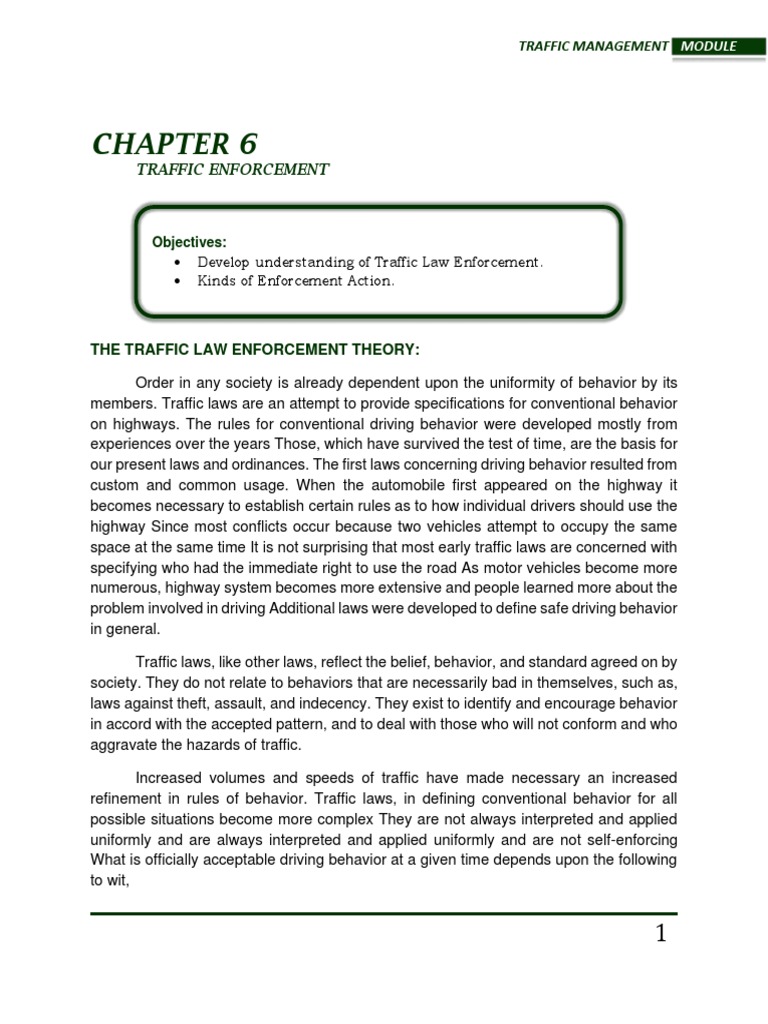 Cdi 3 Chapter 6 | PDF | Traffic | Arrest