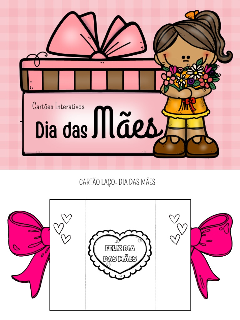 Cartões Dia Das Mães - Colorido e para Colorir-2 | PDF