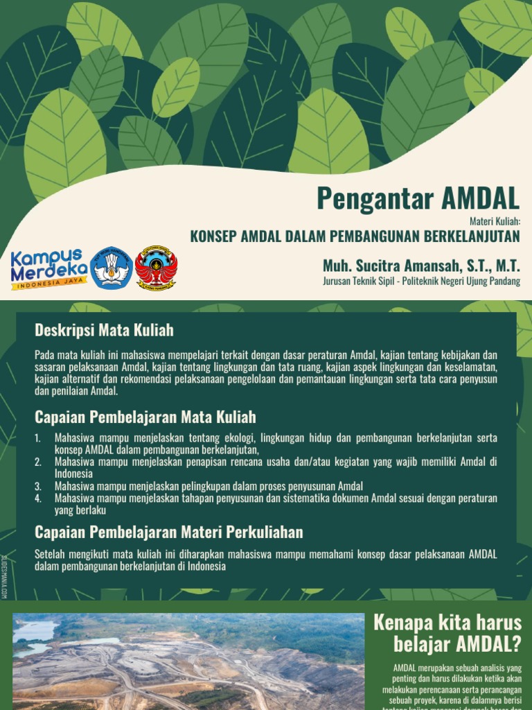 Konsep Dasar AMDAL dalam Konstruksi | PDF | Seni | Teknologi & Rekayasa