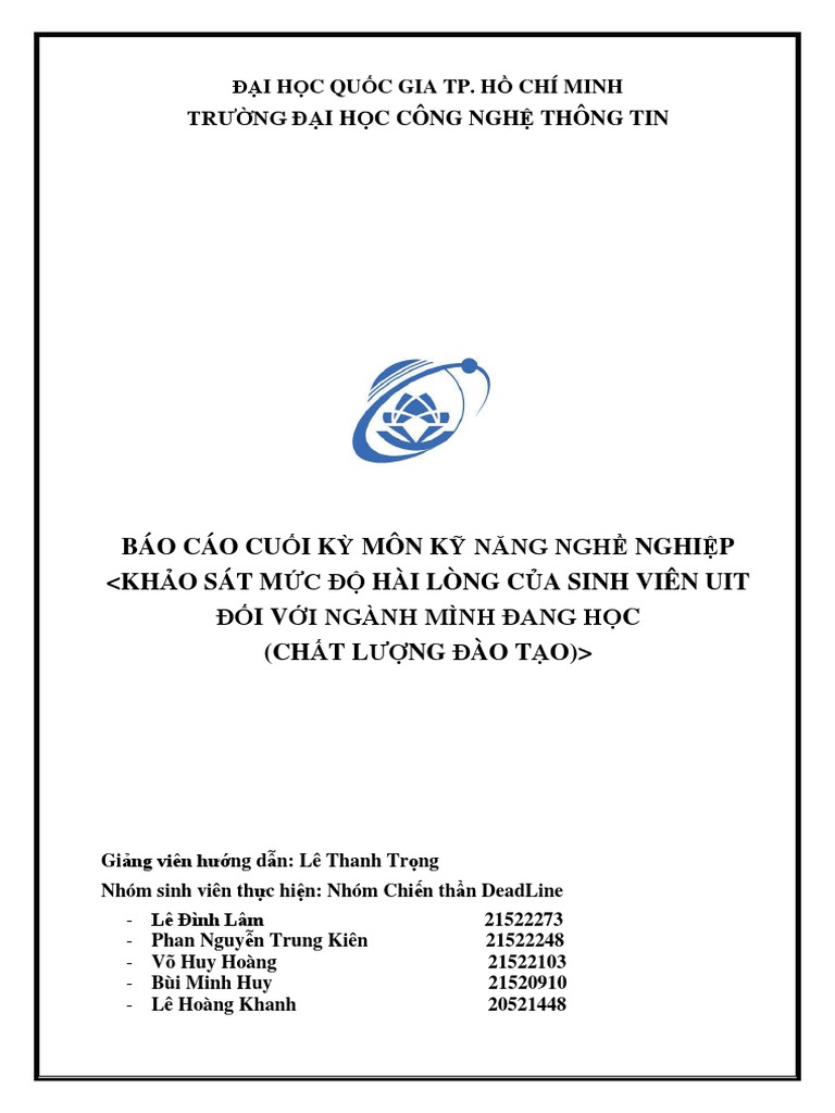 KH o Sát M C Đ Hài Lòng C A Sinh Viên Uit | PDF