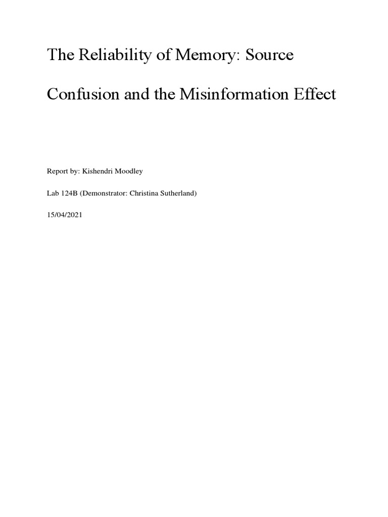 Psyc Lab Report 1 | PDF | Career & Growth | Science & Mathematics