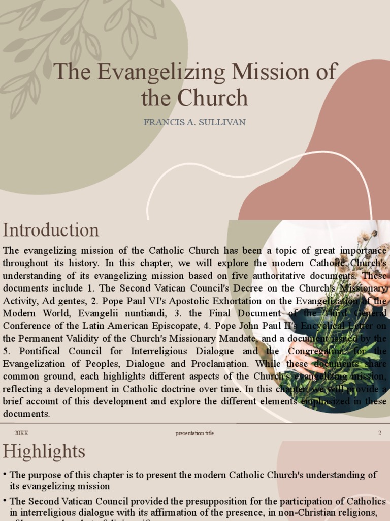 6 The Evangelizing Mission of The Church | PDF