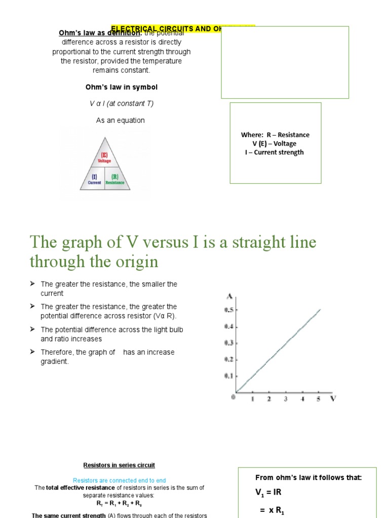 Presentation ICT Powerpoint | PDF | Series And Parallel Circuits | Resistor