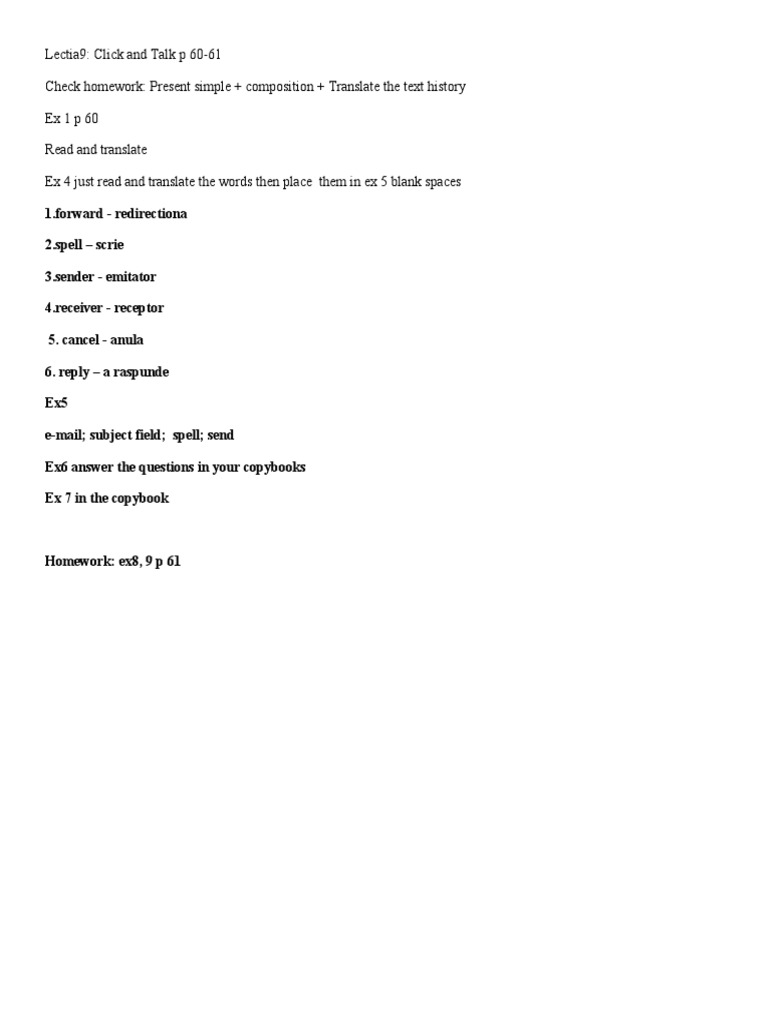 Lectia9Click and Talk | PDF