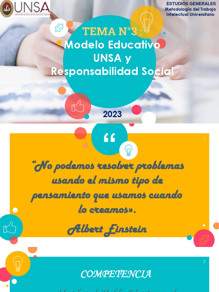 3.1 UNSA - Modelo Educativo | PDF