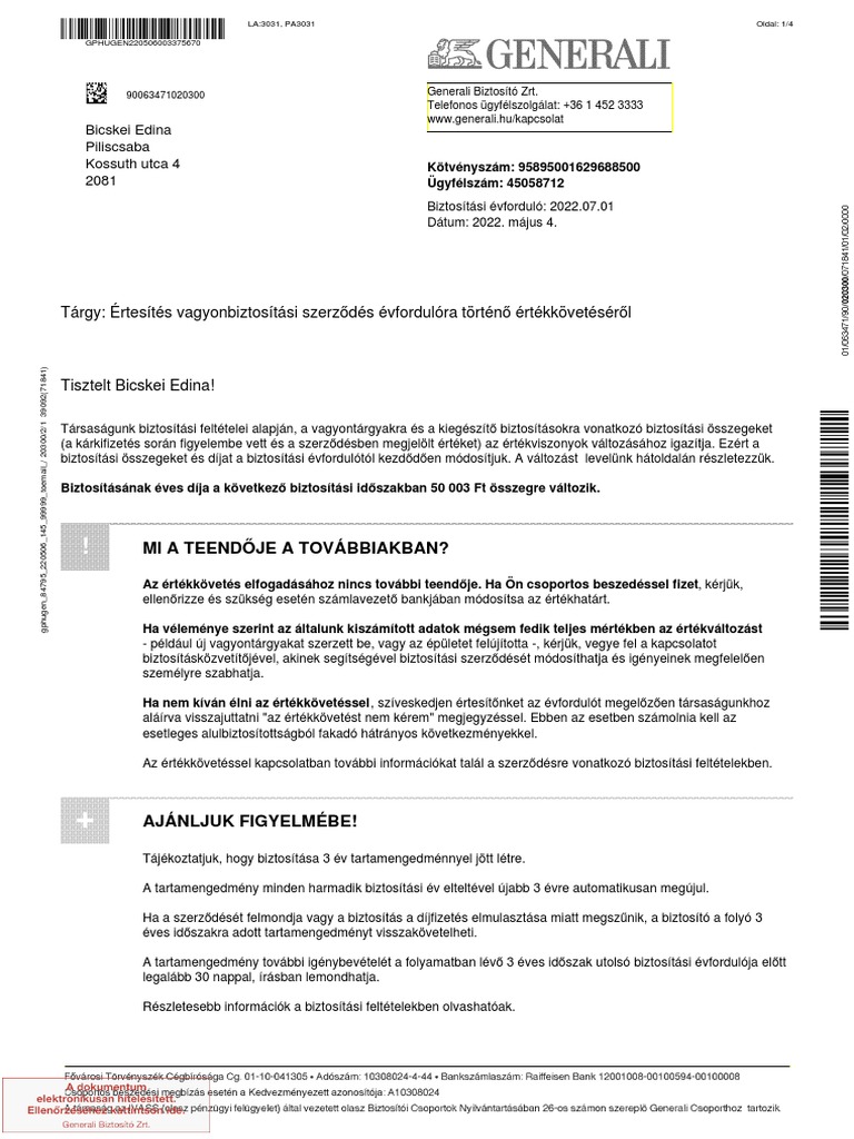 Generali Dokumentum 20230322080745 | PDF