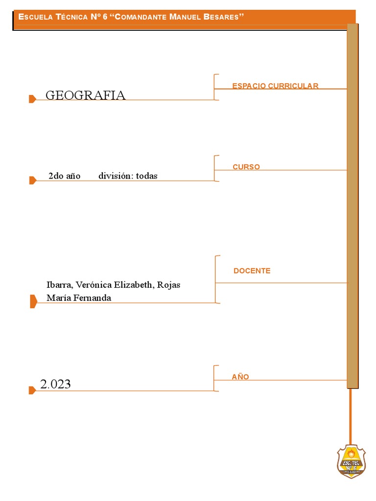 Programa Geografia 2DO TEC 6 - 074100 | PDF | Sistema de información geográfica | Evaluación