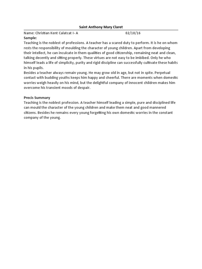 Saint Anthony Mary Claret - Docx Kent Calatcat | PDF