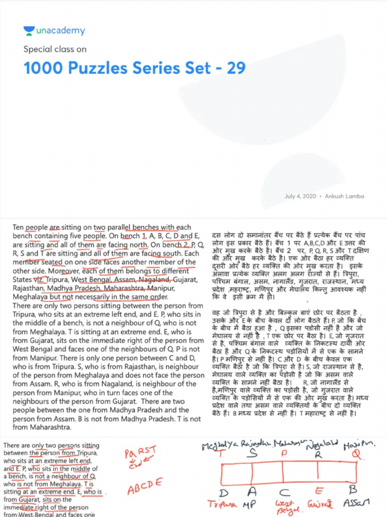 1000 Puzzles Series Set 29 With Anno | PDF