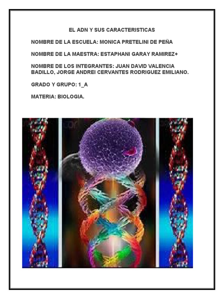 El Adn y Sus Caracteristicas | PDF