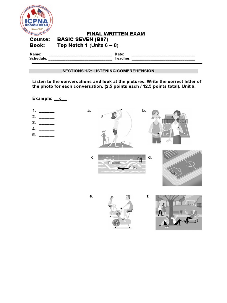Basic Seven Final Exam Guide | PDF